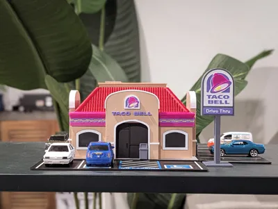 Retro Taco Bell Model Set - 1:64 Scale Diorama by LAYRLAB MakerWorld ...