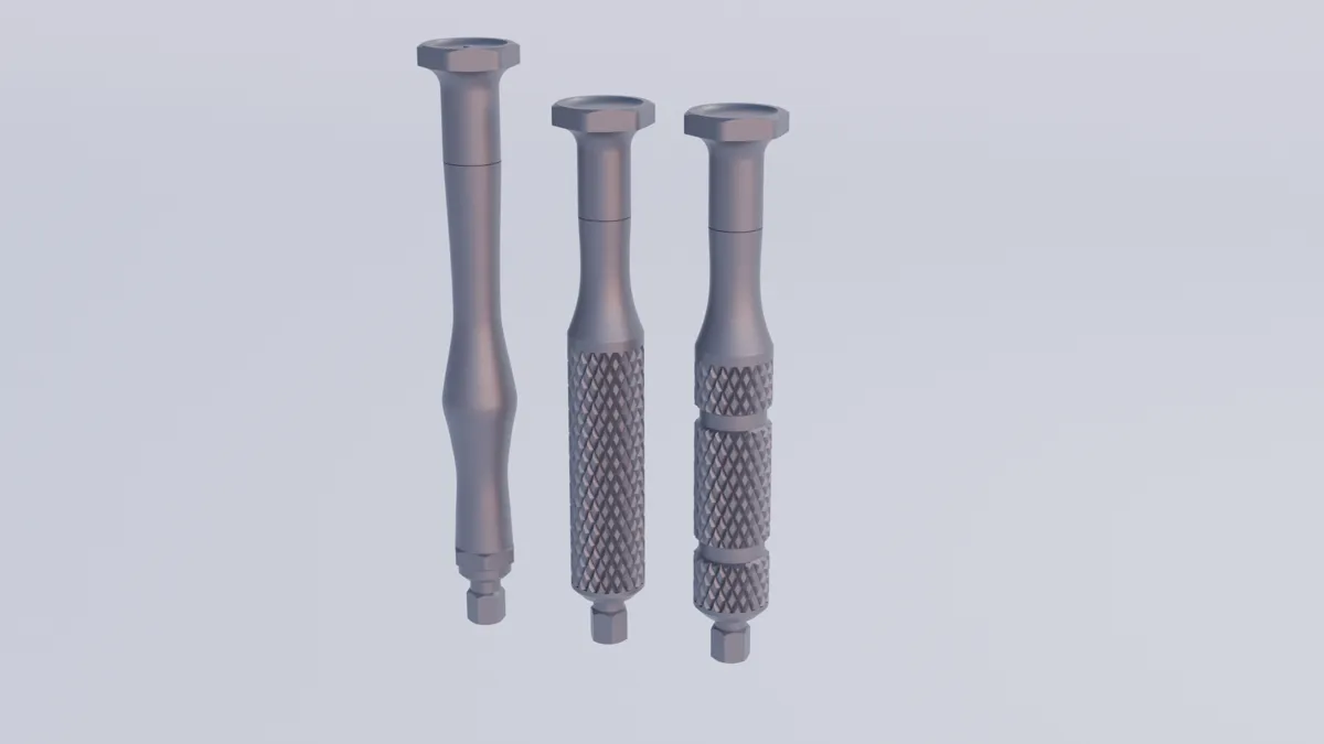 Precision Screwdrivers for 1/4" hex bits. - Free 3D Print Model ...