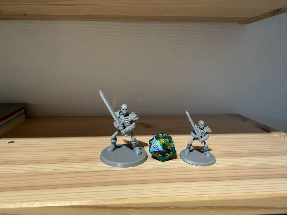 Skeleton warrior - 2h Sword - DND miniature - Free 3D Print Model ...