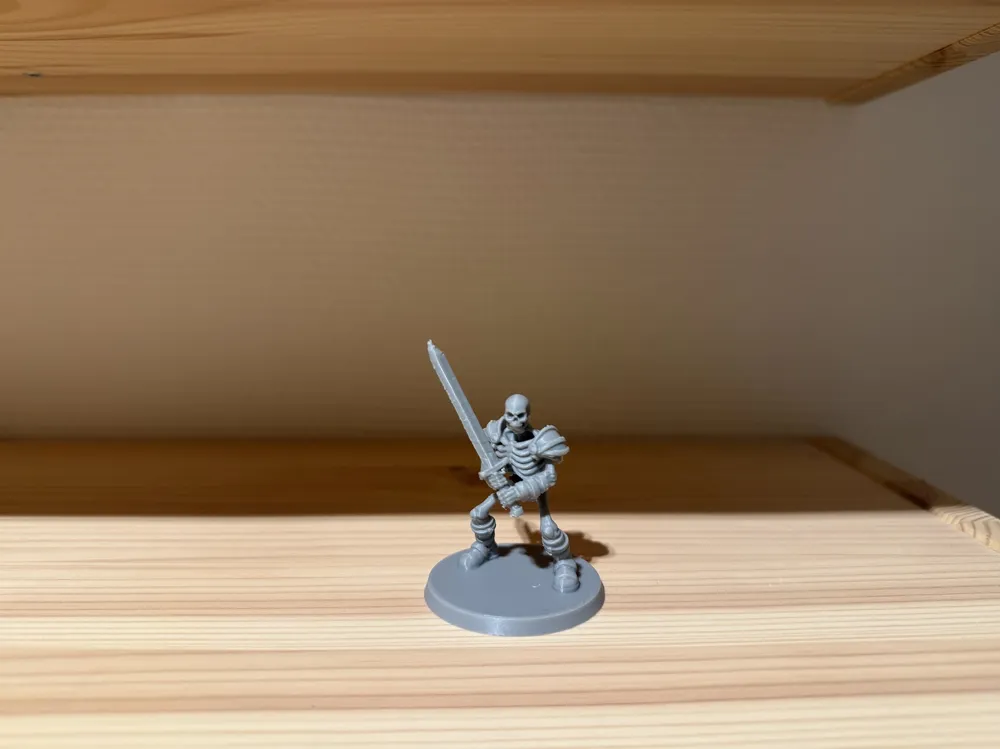 Skeleton warrior - 2h Sword - DND miniature - Free 3D Print Model ...