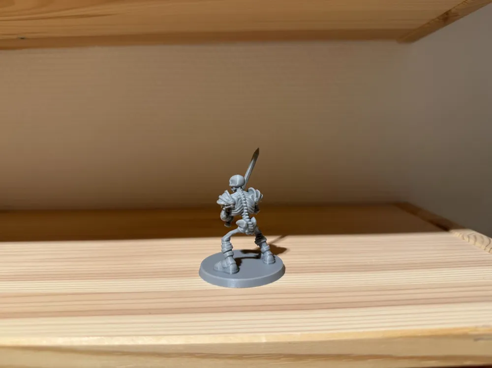 Skeleton warrior - 2h Sword - DND miniature - Free 3D Print Model ...