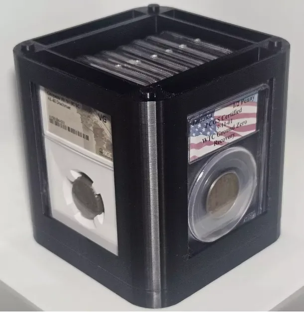 Stackable Coin Slab Storage Cube Display w/lid. by NerdExchange ...