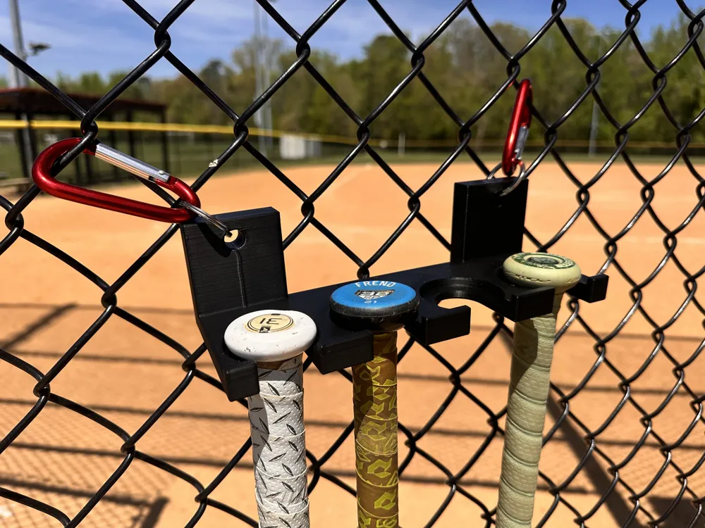 Baseball/Softball Bat Holder - Fence Mount - Free 3D Print Model ...