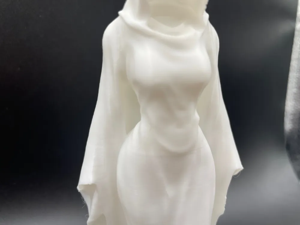 Ghost Lady in white - halloween decoration - Free 3D Print Model ...