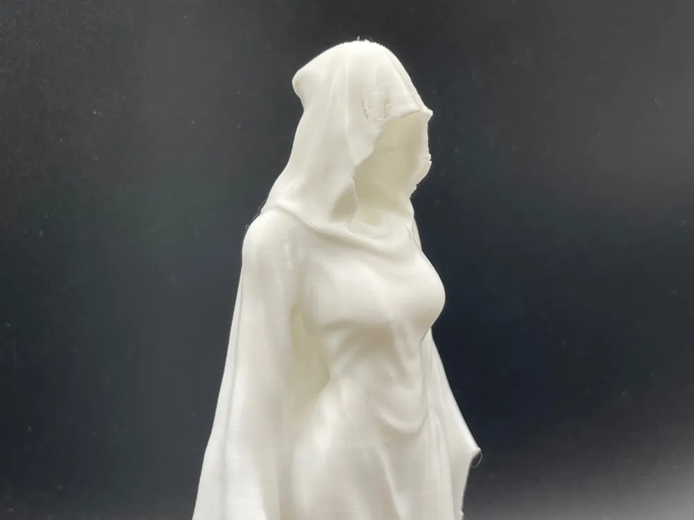 Ghost Lady in white - halloween decoration - Free 3D Print Model ...