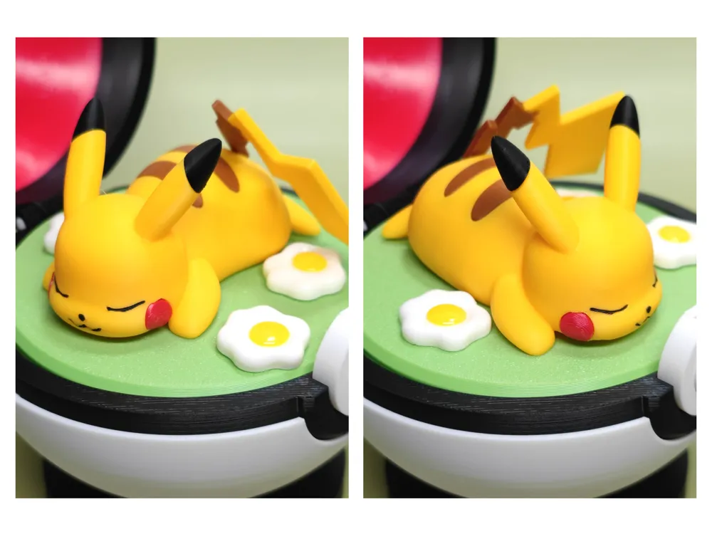 Good night Pikachu~ Poké Ball Music Box - Free 3D Print Model - MakerWorld