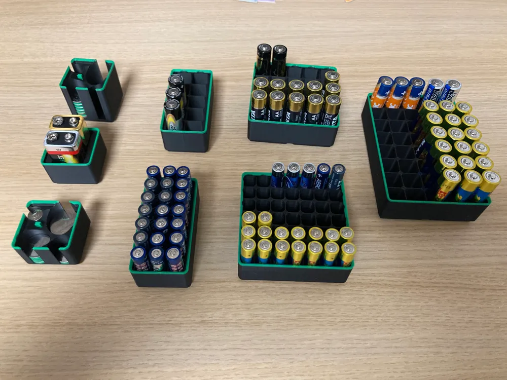 Gridfinity Battery Tray (AA) - small Remixed by feyach - MakerWorld