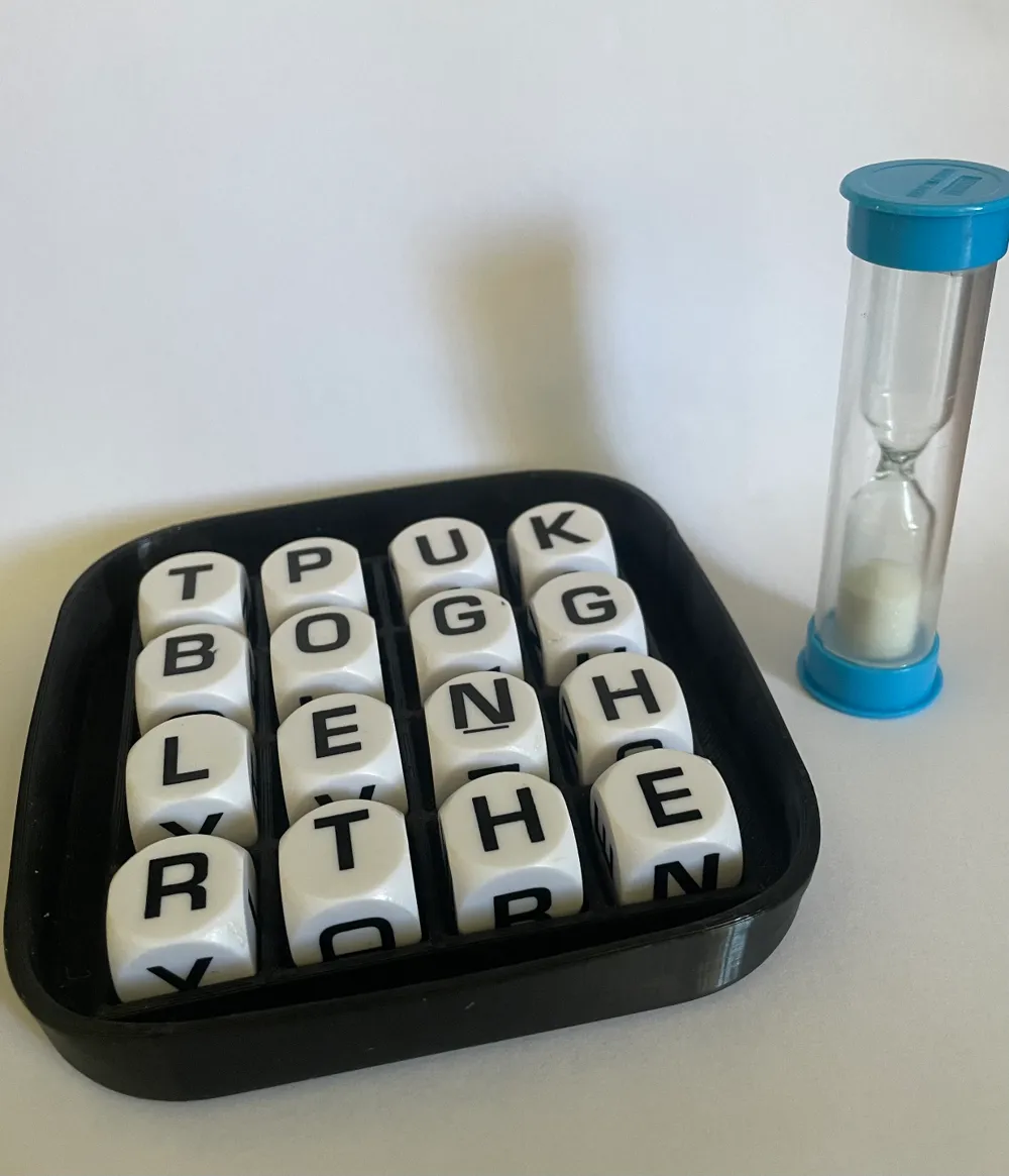 Quiet boggle board - Free 3D Print Model - MakerWorld