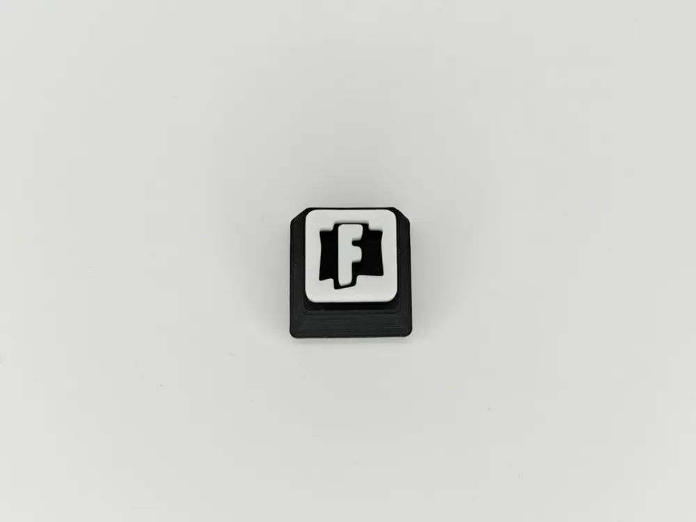 Fortnite Logo Keycap - Free 3D Print Model - MakerWorld