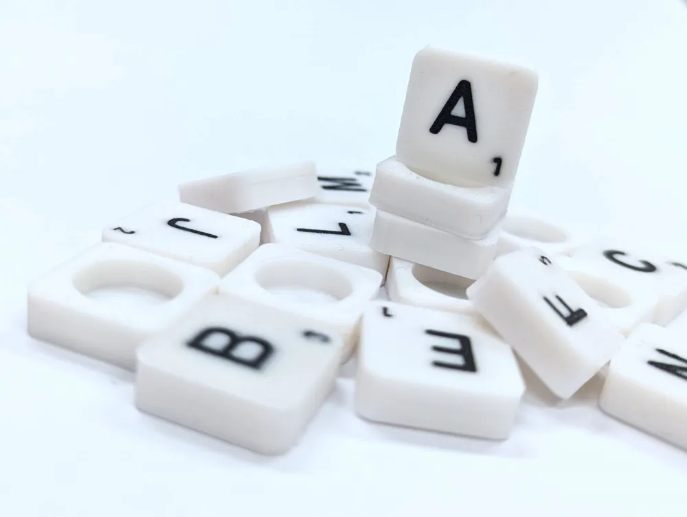 Scrabble letter tiles - A - Free 3D Print Model - MakerWorld