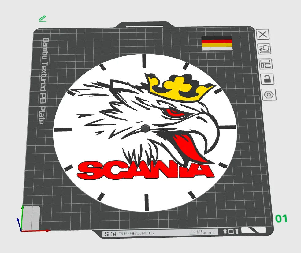 Scania Gripen Watch Face. by RF - MakerWorld