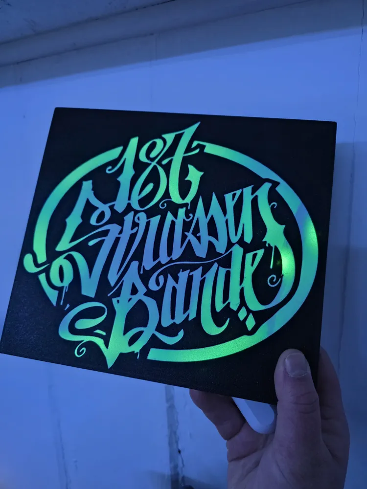 187 Strassenbande Lightbox 3D-CHRISTIAN - Free 3D Print Model - MakerWorld