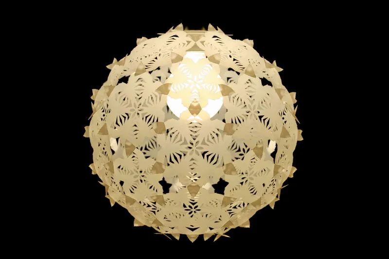 Snow Spike - 3D printed puzzle snowflake lamp xmas - Free 3D Print ...