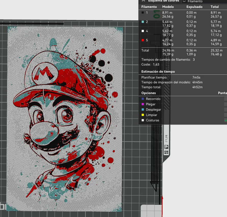 super mario painting (HueForge) by Teixi3D MakerWorld: Download Free 3D ...