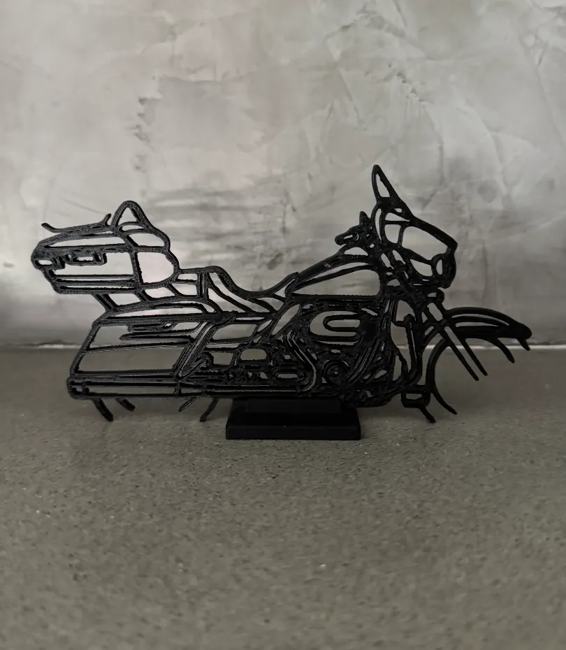 Harley Davidson Electra Glide desk decoration - Free 3D Print Model ...