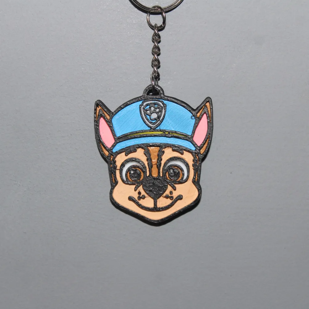 Paw Patrol keychain set of 5 - Free 3D Print Model - MakerWorld