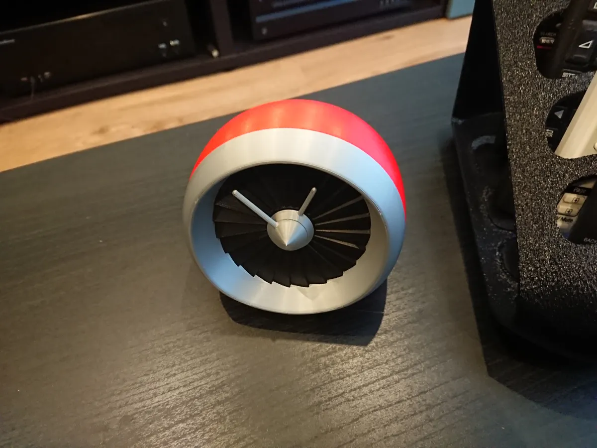 Jet Engine Clock Mini - Free 3D Print Model - MakerWorld