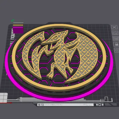 Pink Ranger Coin Dimensional Mosaic by w3r3wolv3s - MakerWorld