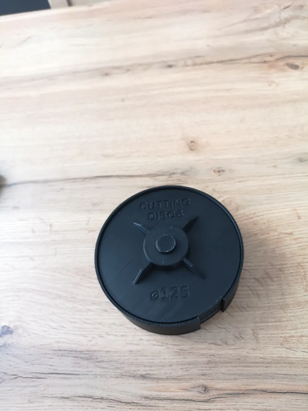 Screw-on container for 125mm / 5" cutting disks - Free 3D Print Model ...