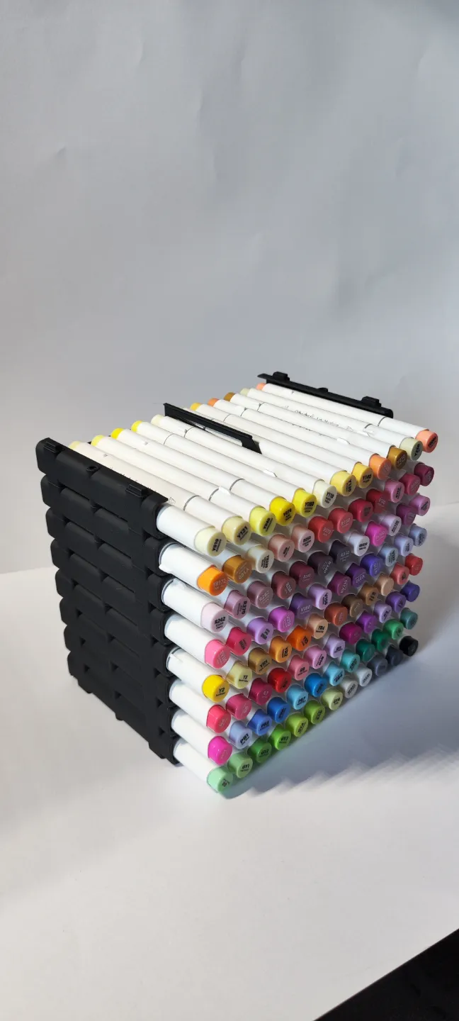 OHUHU - Stackable Marker Pen Holder by Mr.TiePie MakerWorld: Download Free 3D Models