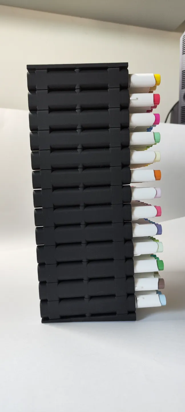 OHUHU - Stackable Marker Pen Holder - Free 3D Print Model - MakerWorld