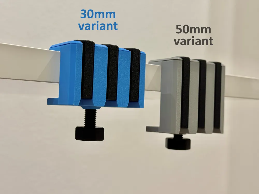 Desk cable holder / cable organizer with clamp - Free 3D Print Model ...