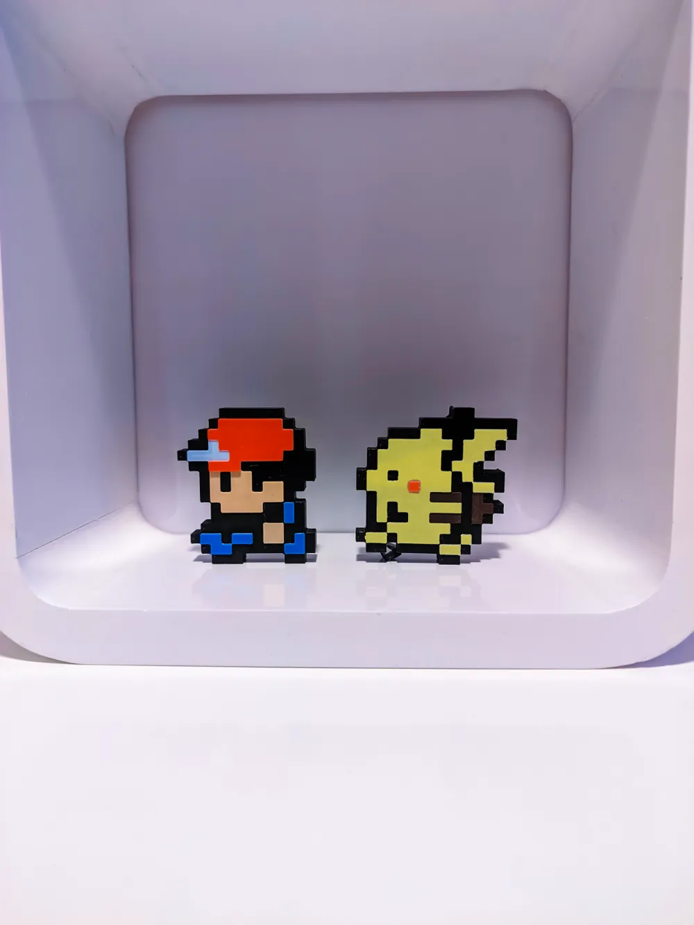 Pokemon Pixel Magnet Game Boy Ash & pikachu by satooori369 - MakerWorld