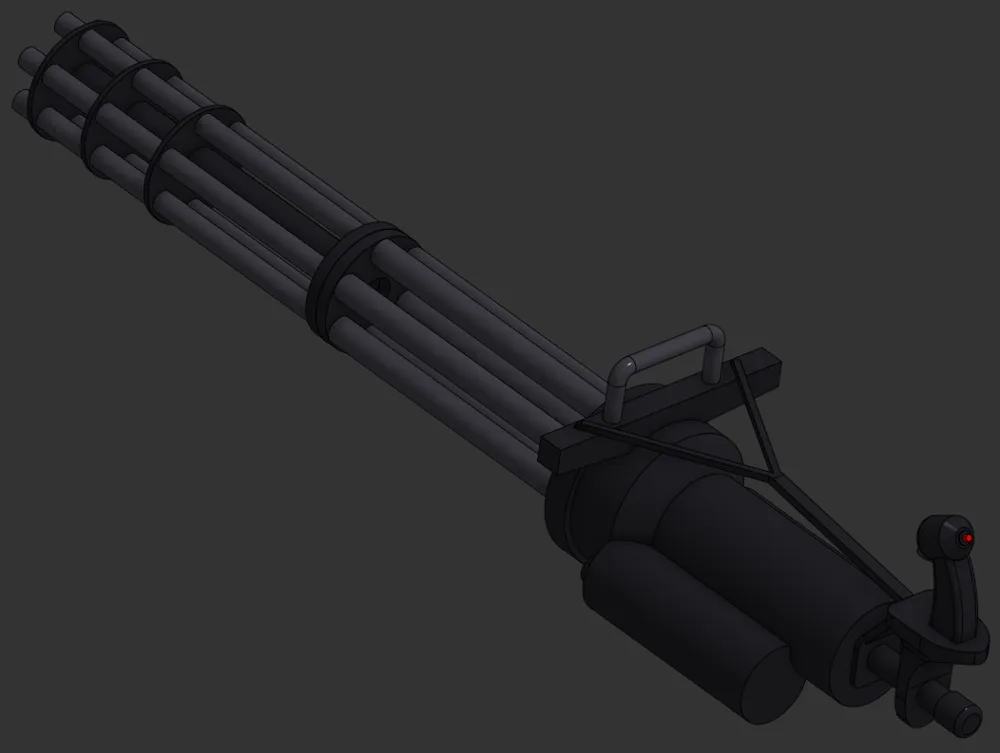 Minigun V2 (NICHT funktionsfähig) – Kostenloses 3D-Druckmodell – MakerWorld