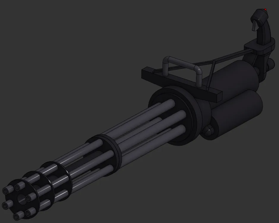 Minigun V2 (NICHT funktionsfähig) – Kostenloses 3D-Druckmodell – MakerWorld
