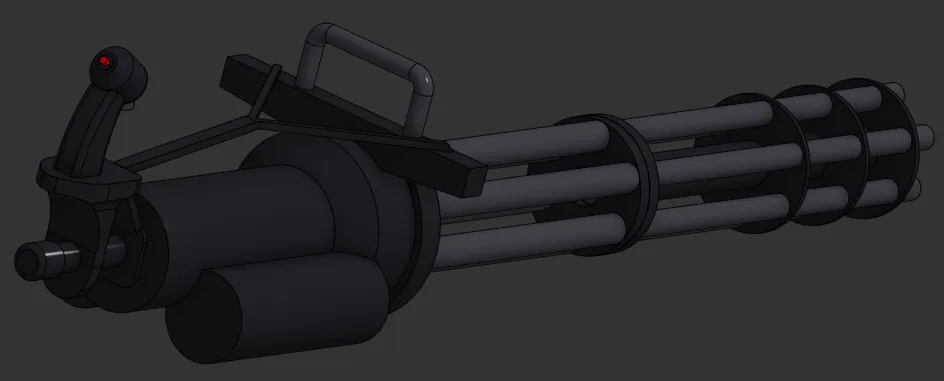 Minigun V2 (NICHT funktionsfähig) – Kostenloses 3D-Druckmodell – MakerWorld