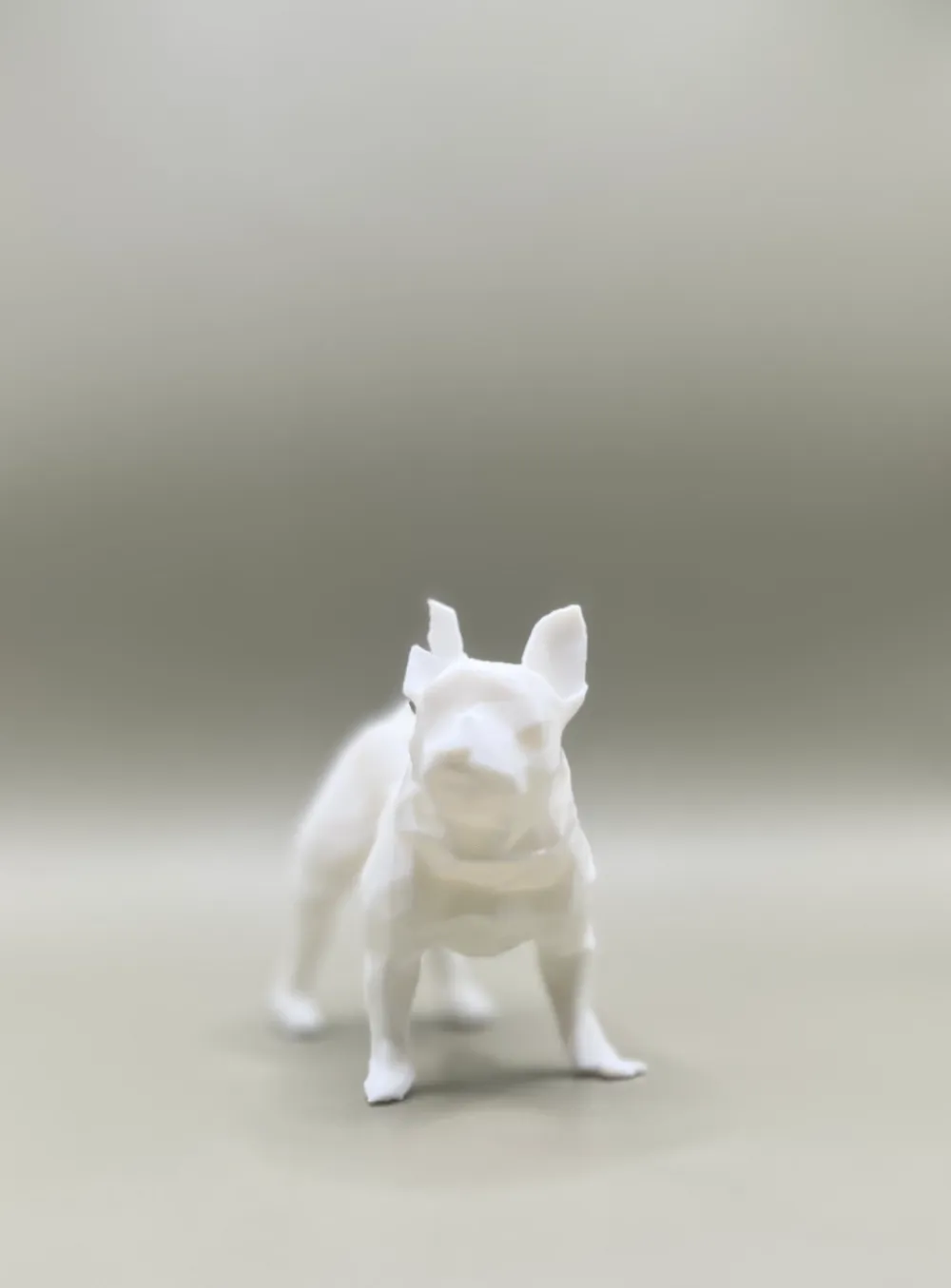 Low Poly & Pixelated Frenchie Pup by FlmanCreates - MakerWorld