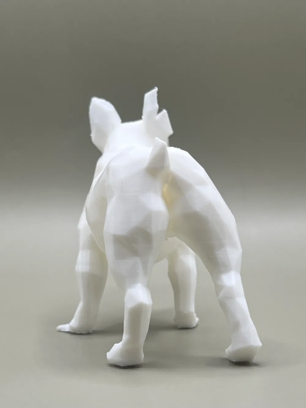 Low Poly & Pixelated Frenchie Pup by FlmanCreates - MakerWorld