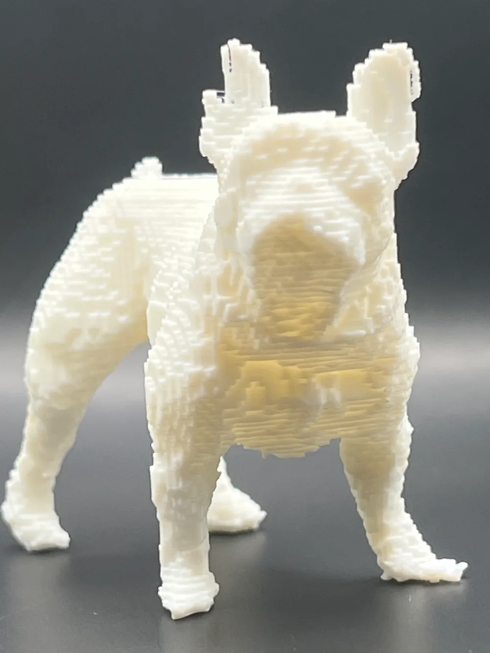 Low Poly & Pixelated Frenchie Pup by FlmanCreates - MakerWorld