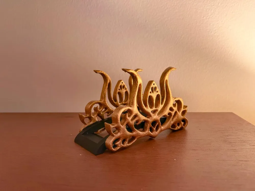 Napkin holder, Ipad stand, envelope stand, art nouveau, fantasy by Cy-Bea - MakerWorld