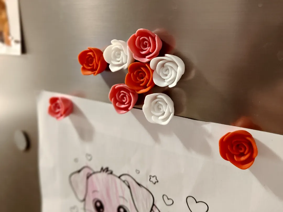 Mini Magnetic roses - Free 3D Print Model - MakerWorld
