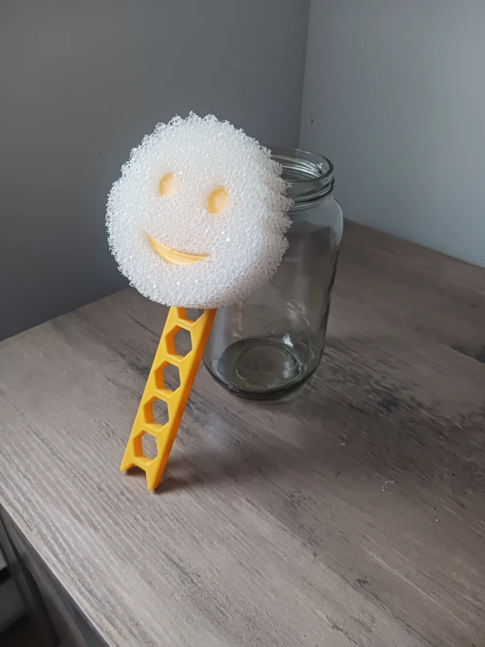 Scrub Daddy handle/reaching - Free 3D Print Model - MakerWorld