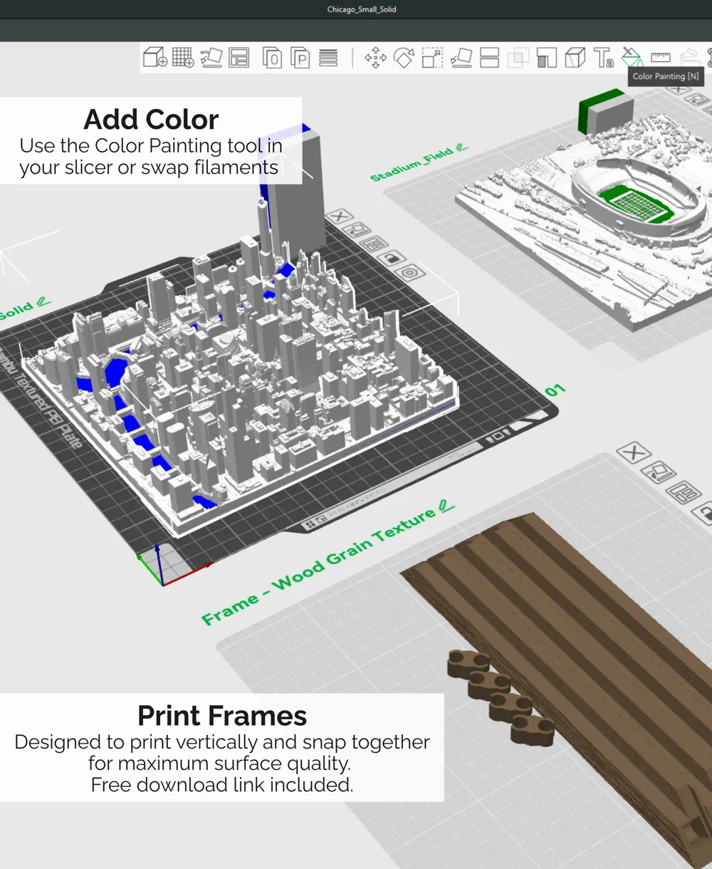 Wood Textured Snap Frames by Micropolitan MakerWorld: Download Free 3D ...
