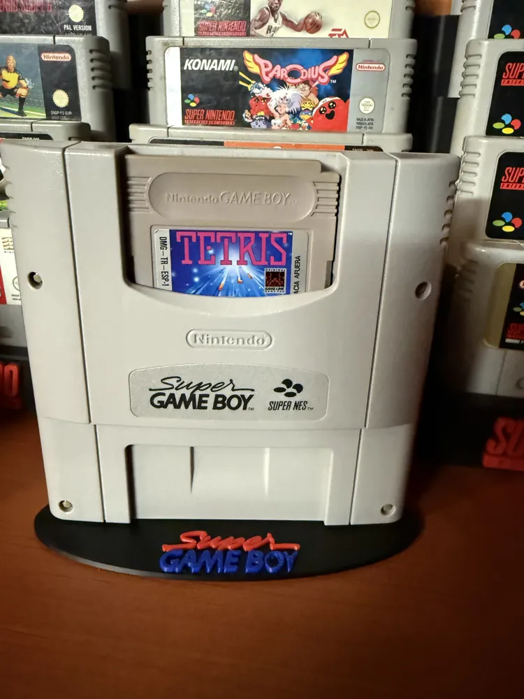 Supporto per cartucce Super Game Boy Retro SNES PAL - Modello di stampa ...