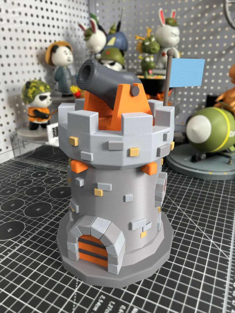 Tower defense cannon castle塔防城堡模型 by 建模师Fu - MakerWorld