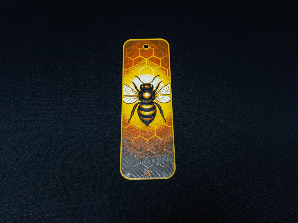 Hueforge Bee Bookmark - Free 3D Print Model - MakerWorld