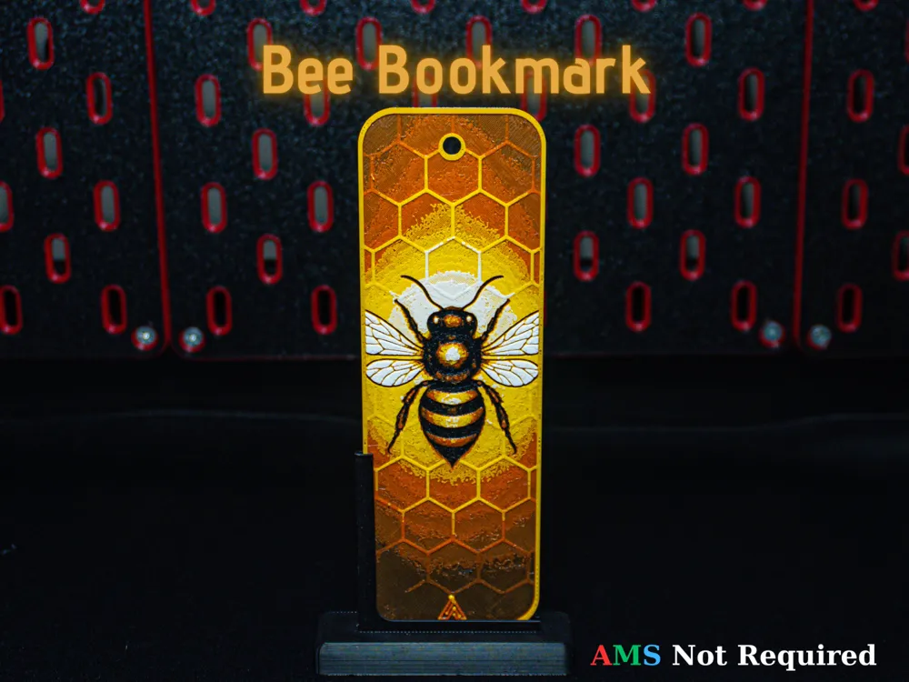 Hueforge Bee Bookmark - Free 3D Print Model - MakerWorld
