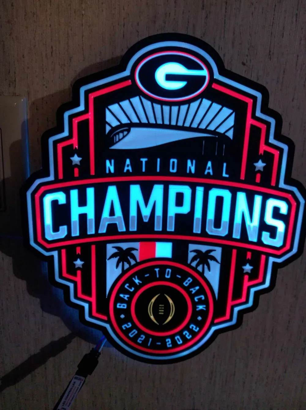 UGA 2 time National Champion logo by Balorfan85 - MakerWorld