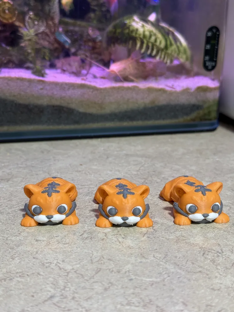 Flexi Mini TIger - Free 3D Print Model - MakerWorld