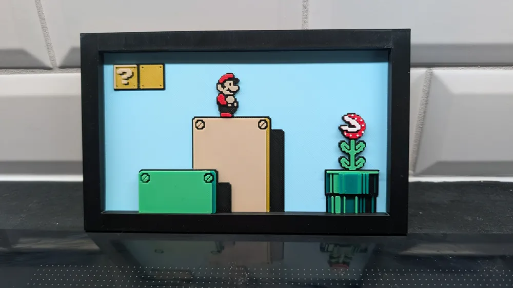Super Mario Bros. 3 - First Level Wall Art - Free 3D Print Model ...