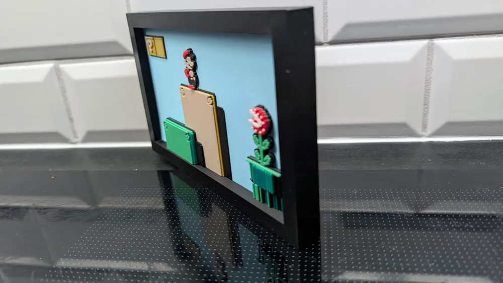 Super Mario Bros. 3 - First Level Wall Art by LayeredPixels by Tomas - MakerWorld