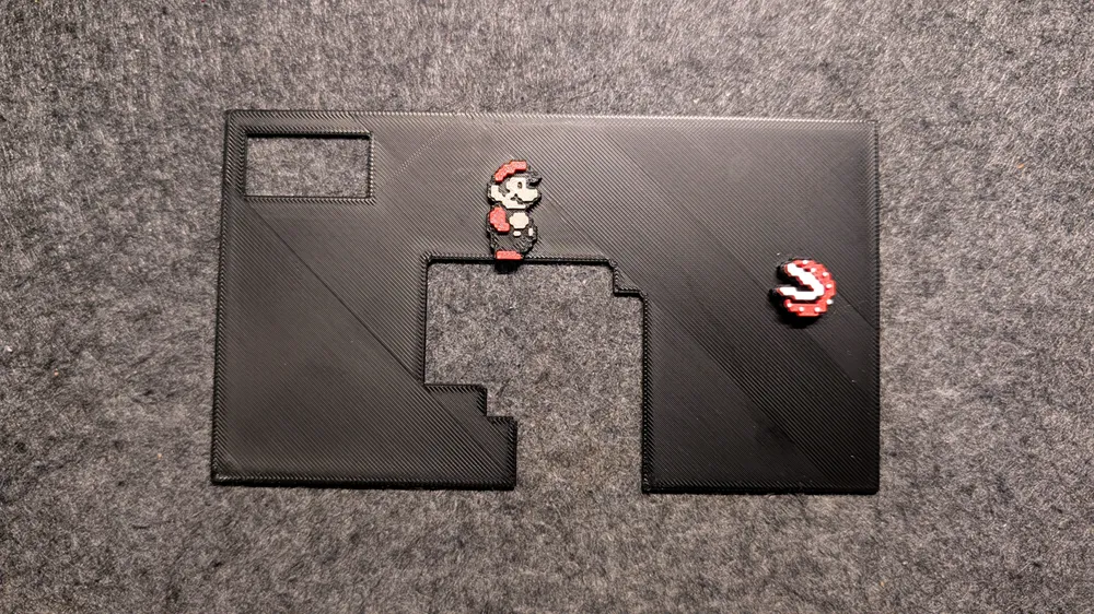 超级马里奥兄弟3 - 第一关墙壁艺术 来自 LayeredPixels by Tomas - MakerWorld