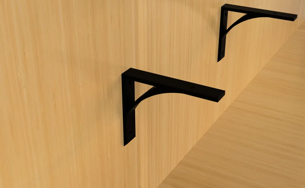 Modern Shelf Wall Mount Brackets 120x100x20 - Free 3D Print Model ...