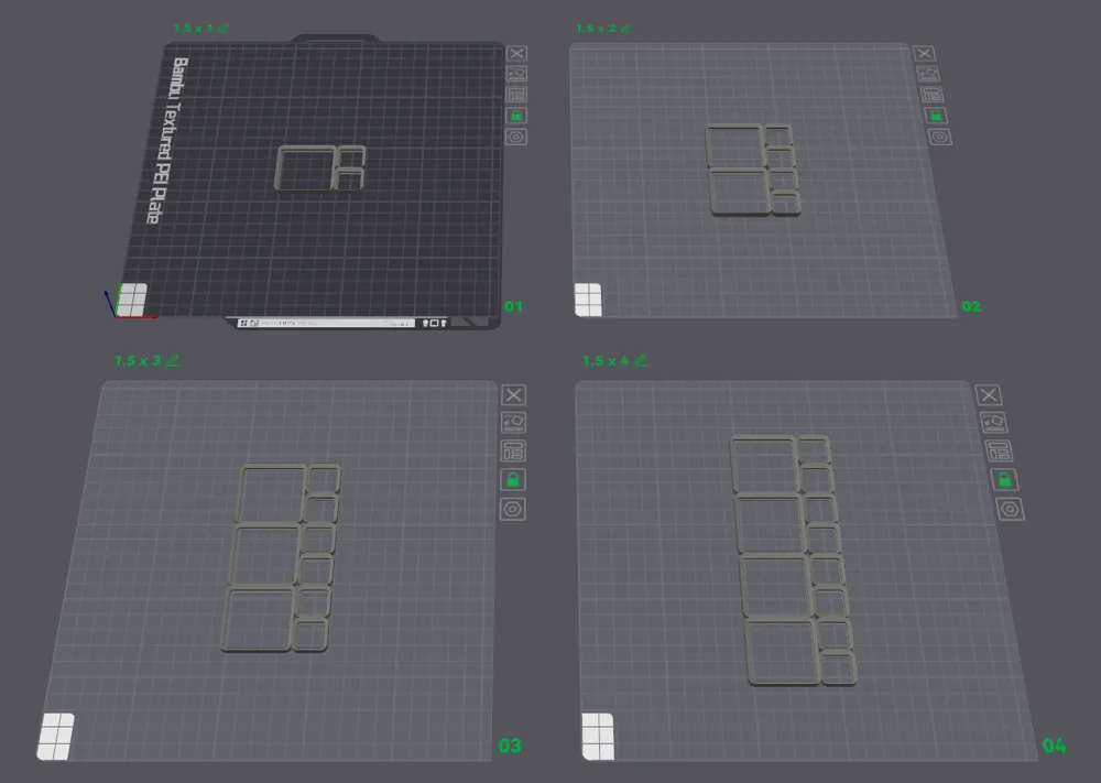 1.5-Width Gridfinity Baseplate Collection by JamesRagnar MakerWorld ...