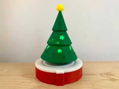 magnetic levitation Christmas tree by Dk.B - MakerWorld