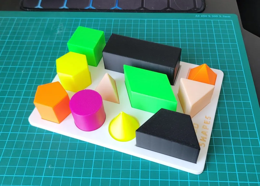 Shapes – 3D Geometry Manipulative by Wadye MakerWorld: Download Free 3D ...